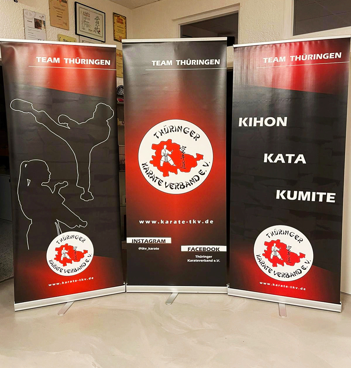 Neue TKV-Roll-Ups | Thüringer Karate Verband e.V.